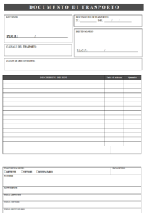 DDT DI RESO- MODELLO E GUIDA SULLA COMPILAZIONE